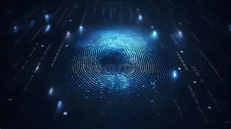Digital Fingerprint Scanner Enhancing Security Biometric Identity