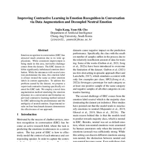 Improving Contrastive Learning In Emotion Recognition In Conversation