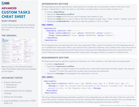 Sas Studio Custom Task Support Sas Studio Tasks