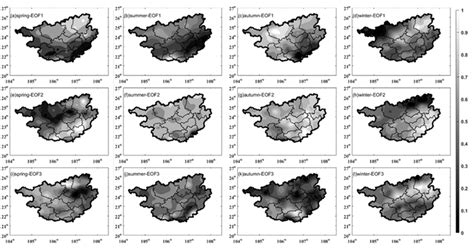 The First Three Modes Of Eof Decomposition Based On Anomalies Of Hourly