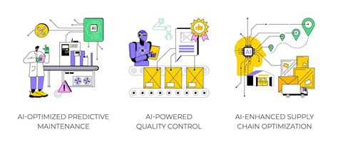 Ai In Manufacturing Abstract Concept Illustrations 56929039 Vector Art