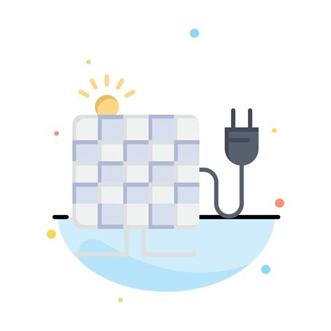 Energy Solar Sun Plug Abstract Flat Color Icon Template 19093778 Vector Art At Vecteezy