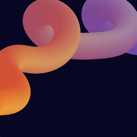 3d 추상 다채로운 트위스트 액체 모양 크리 에이 티브 디자인 요소 배너 배경 포스터에 대 한 벡터 현대 그라디언트 모양 요소