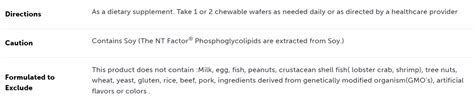 Ntfactor® With D3 K2 Chewable Wafer Vanilla 30 Wafers Nutritional