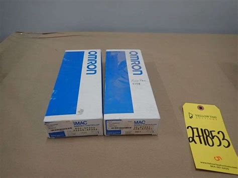 lot of 2 omron sysmac programmable controllers yellow tag auctions