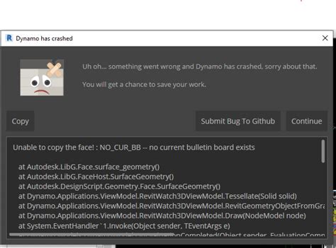element boundingbox getelementsintersect causes crashes geometry dynamo