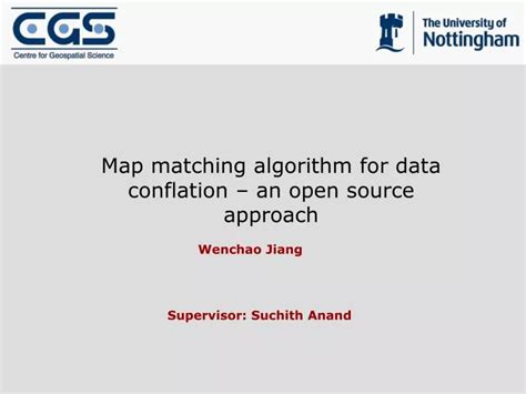 Ppt Map Matching Algorithm For Data Conflation An Open Source Approach Powerpoint