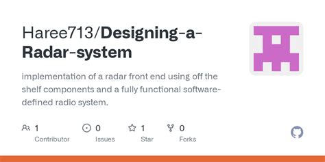 Github Haree713 Designing A Radar System Implementation Of A Radar