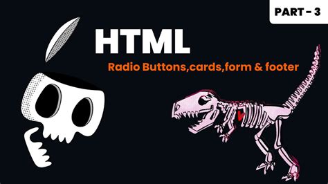 Input And Forms Radio Buttons Html Beginners Course Part 3 Goose The Coding Cat Youtube