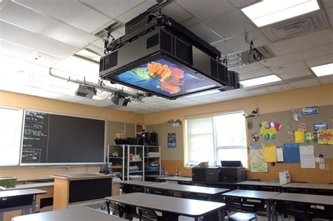 Unoccupied Classroom With Overhead Projector Images Free Download On Freepik
