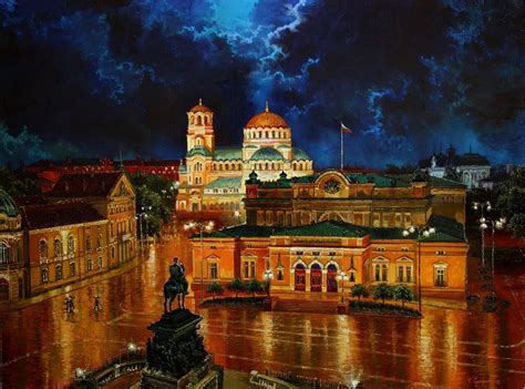 СОФИЯ ЦАР ОСВОБОДИТЕЛ маслени бои платно Васил Горанов Taj Mahal