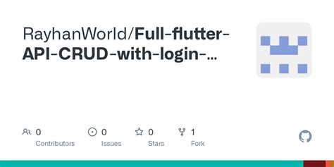 Github Rayhanworld Full Flutter Api Crud With Login And Register Laravel Php Mysql