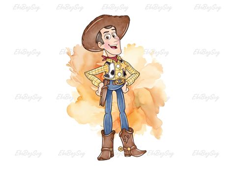 Personaje De Toy Story En Acuarela Png Woody En Acuarela Png Toy