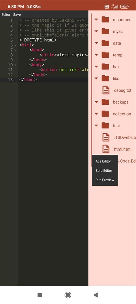 Error Not Open File In Editor · Issue 6 · Ts Code Editorts Code