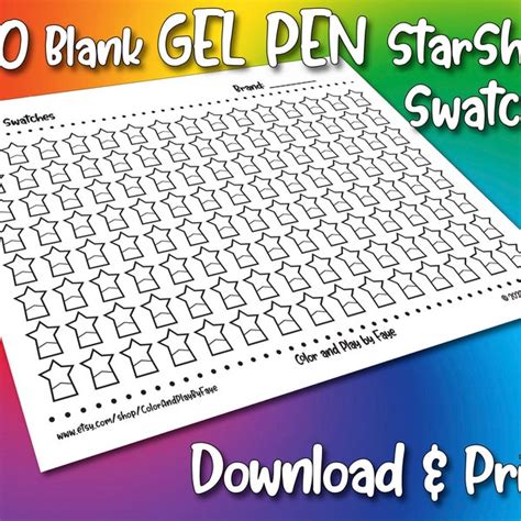 120 Blank Swatches Etsy