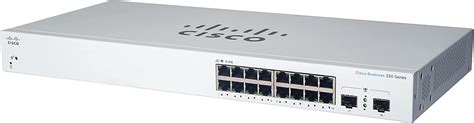 Cisco Business Cbs220 16p 2g Smart Switch 16 Port Ge Poe 2x1g Sfp