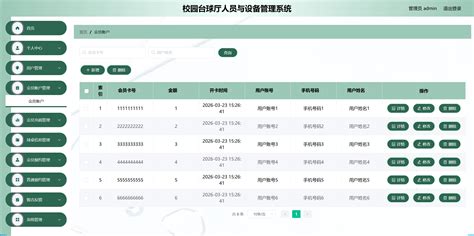 Github Wang Buertaiqiu 基于springboot的校园台球厅人员与设备管理系统拥有两种角色 管理员：会员管理