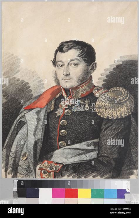 Portrait Of Pyotr Nikolaevich Yermolov 1787 1844 Museum State