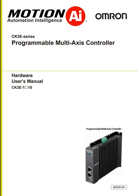 Motion Ai Programmable Multi Axis Controller User S Manual Delta Tau Omron Page 1