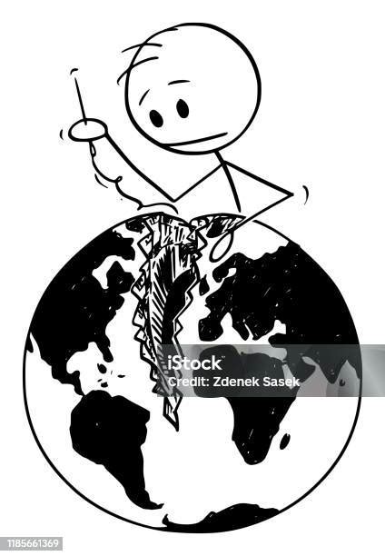 인간의 벡터 만화 일러스트는 부서지거나 분할 된 지구 또는 지구 또는 세계를 바느질 대서양 국가의 평화 만들기와 화해의 개념 화해에 대한 스톡 벡터 아트 및 기타 이미지