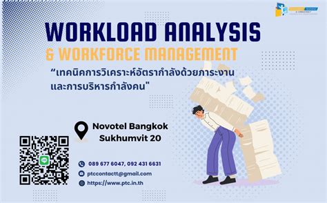 Workload Analysis And Workforce Managment ฝึกอบรม สัมมนา ฝึกอบรมฟรี