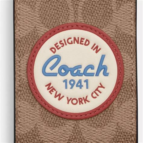 Luggage Tag In Signature Canvas With Patches