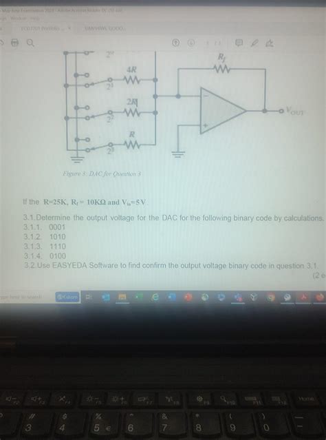 Solved Figure 3 Shows A Four Digit Digital To Analog