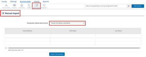 Cx Transactions Manual Import Questionpro Knowledge Base