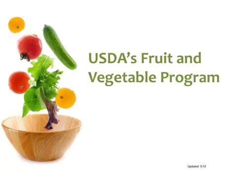 Ppt Usdas Fruit And Vegetable Program Powerpoint Presentation Free Download Id 1005512