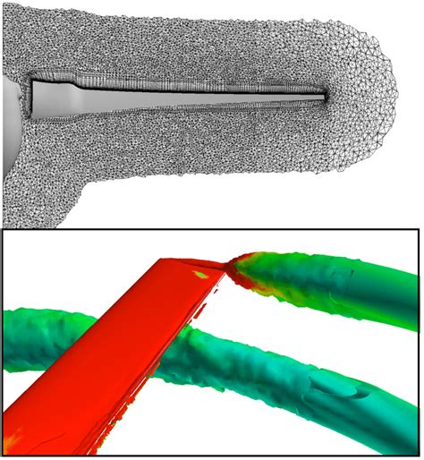 Near Body Meshes Used In Dual Mesh Tram Calculation A Baseline B