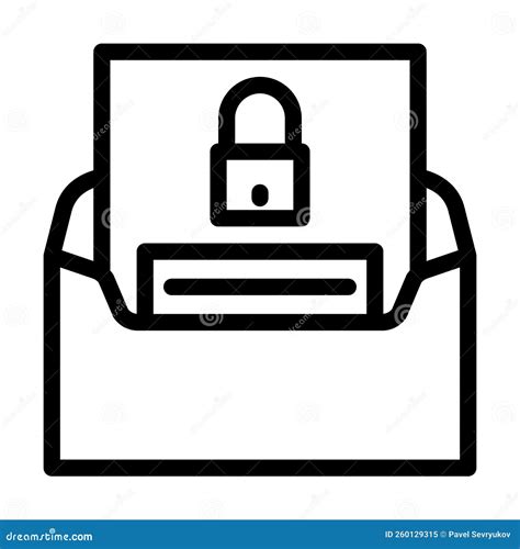 Forgot Password Line Icon Vector Illustration Stock Illustration
