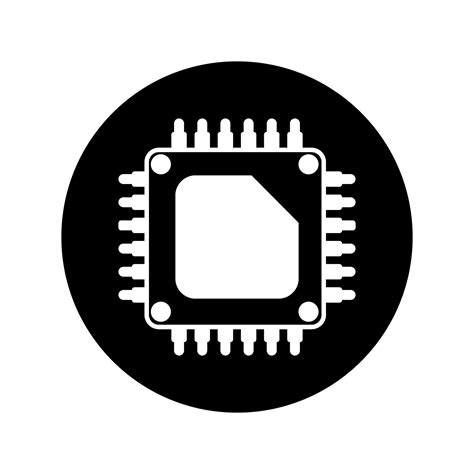 Microchip Vector Icon CPU Illustration Symbol Core Sign Vector Art At Vecteezy