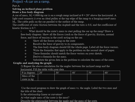 Part A Solving An Inclined Plane Problem Draw A Chegg