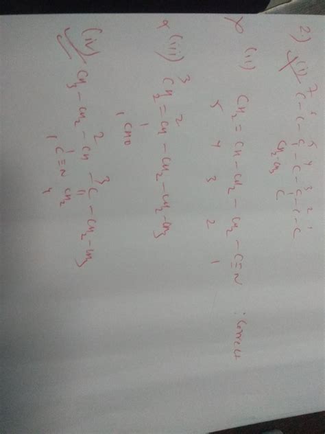 C CH Which Of The Following Has Correct Numbering According IUPAC CH CH CH
