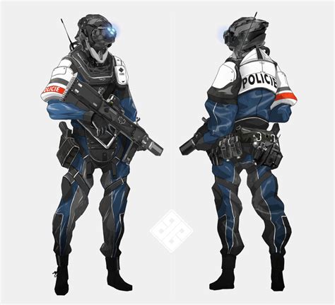 Safebooru 1other Absurdres Ambiguous Gender Armor Assault Rifle Black