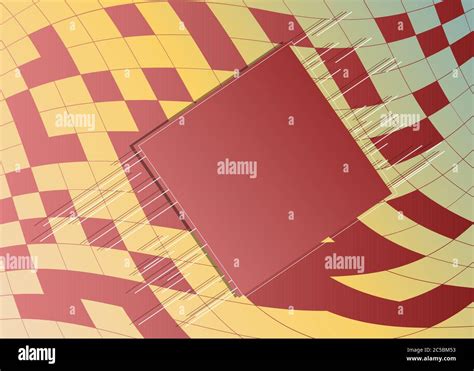 Abstract Background With Dynamic Waves Modern Colored Poster Composition Of Geometric Shapes