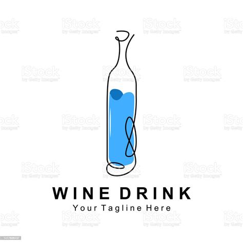 음료 와인 로고 디자인 유리 일러스트 레이 션 알코올 음료 병 회사 제품 벡터 0명에 대한 스톡 벡터 아트 및 기타 이미지 0명 건강관리와 의술 고급 Istock