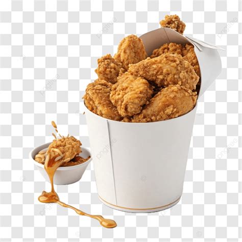 담그는 소스를 곁들인 바삭한 프라이드 치킨 양동이 바삭바삭 닭 튀김 튀긴 음식 Png 일러스트 및 이미지 에 대한 무료 다운로드 Pngtree