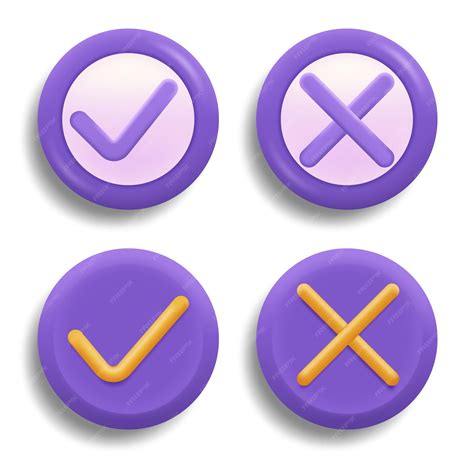 Free Vector Check And Cross Mark Vector Illustration
