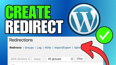 How To Create Wordpress 301 Redirects Step By Step Youtube
