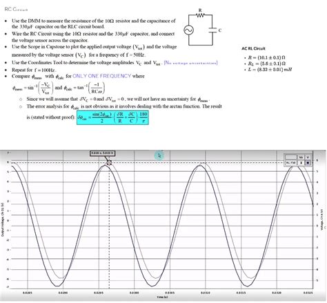 Solved Text Rc Circuit Use The Dmm To Measure The Resistance Of The 10Î© Resistor And The