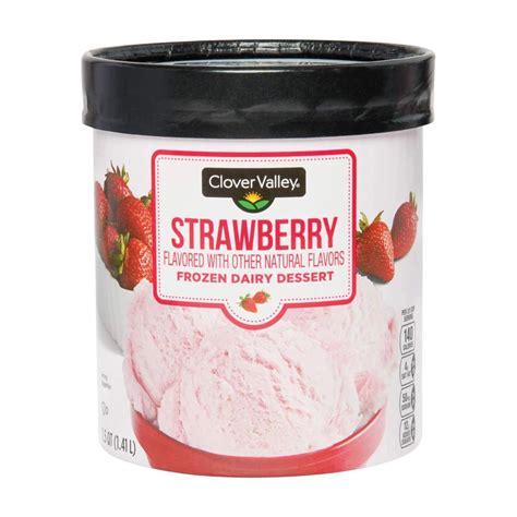 Buy Clover Valley Strawberry Frozen Dairy Dessert 15 Qt From Dollar