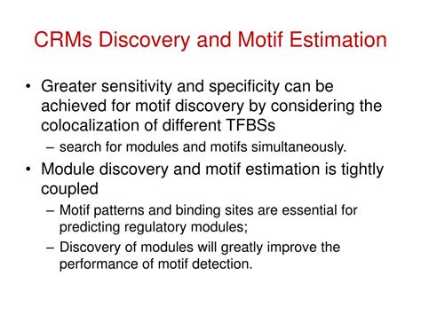 Ppt Cismodule De Novo Discovery Of Cis Regulatory Modules By