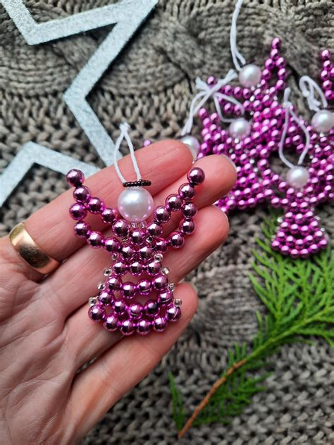 Beaded Angel Tutorial Diy How To Make Small Beaded Angel English