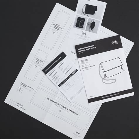 Madison Crossbody Paper Pattern — Tandy Leather Inc