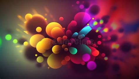 Abstract Bright Color Background Generative Ai Stock Illustration