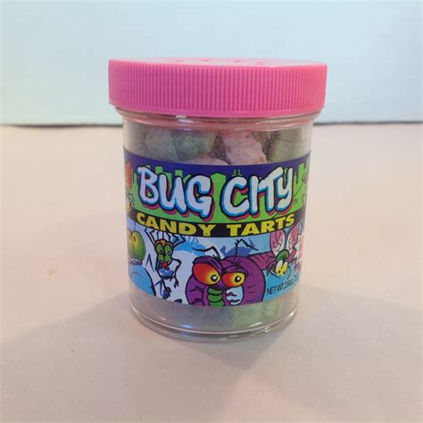 Vintage Unopened 1992 Bug City Candy Tarts Bug Jar Candy Container Time Warp Llc
