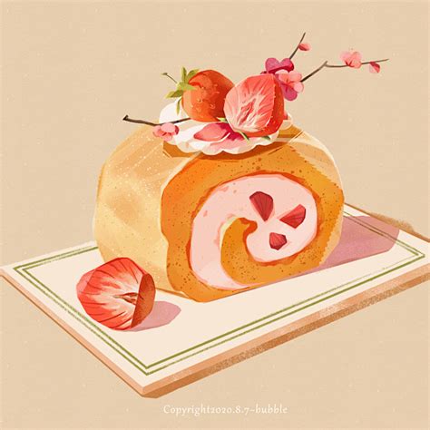 草莓蛋糕——临摹