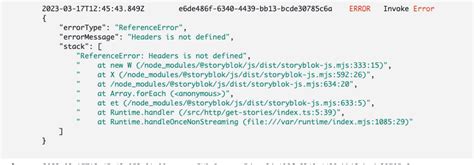 Header Is Not Defined Error When Using Storyblok Api Client From
