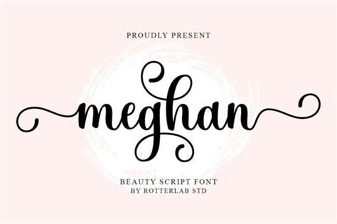 meghan script font free font